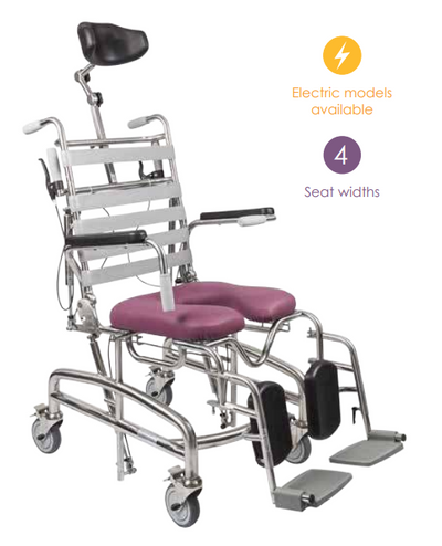 Juvo Tilt-In-Space Shower Commode | Astris PME
